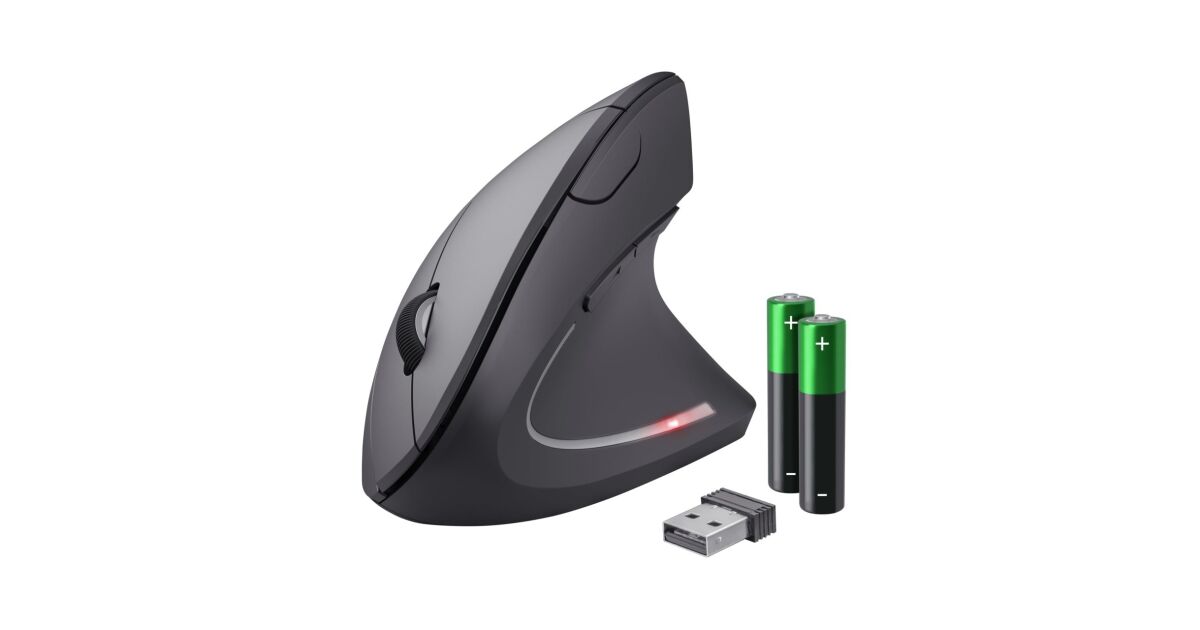 Mouse vertical fara fir Trust Verto, mouse ergonomic fara fir ...