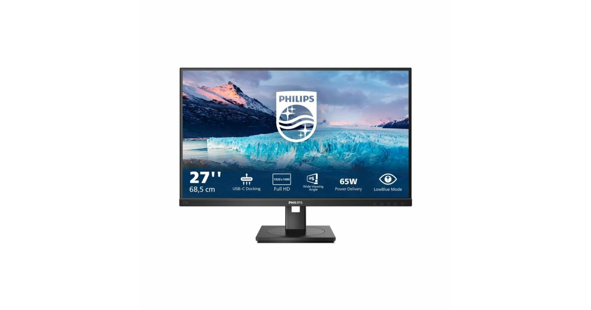 Philips 273S1 - Monitor Full HD de 27 inch, reglabil pe inaltime ...