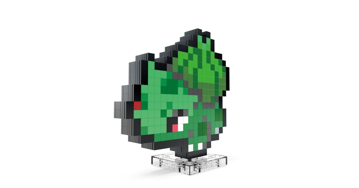 Mattel MEGA Pokémon Bulbasaur 15 cm Pixel Art stavebnica na stavbu ...
