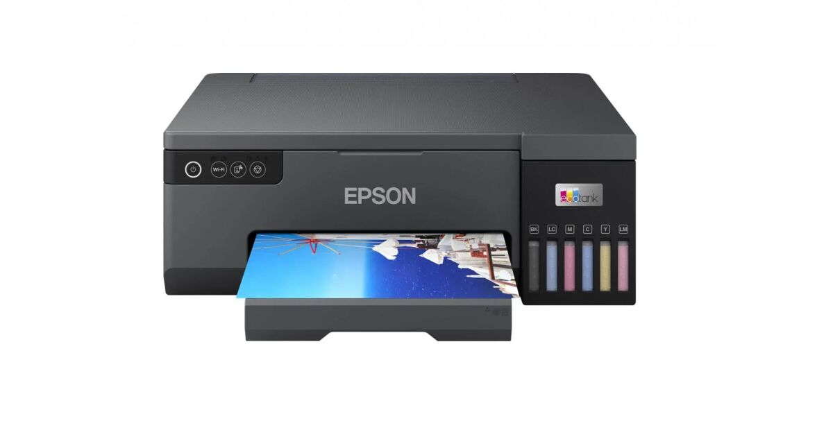Imprimanta inkjet color foto CISS Epson L8050, dimensiune A4, 6 ...