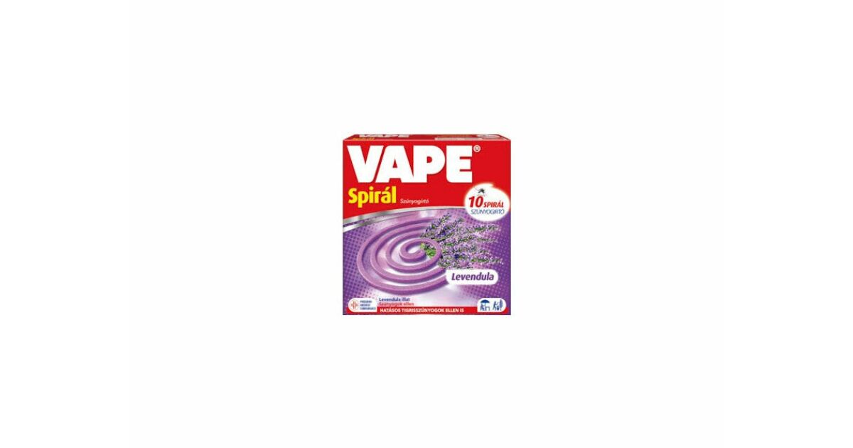 VAPE rovarriasztó spirál 10 db-os | Pepita.hu