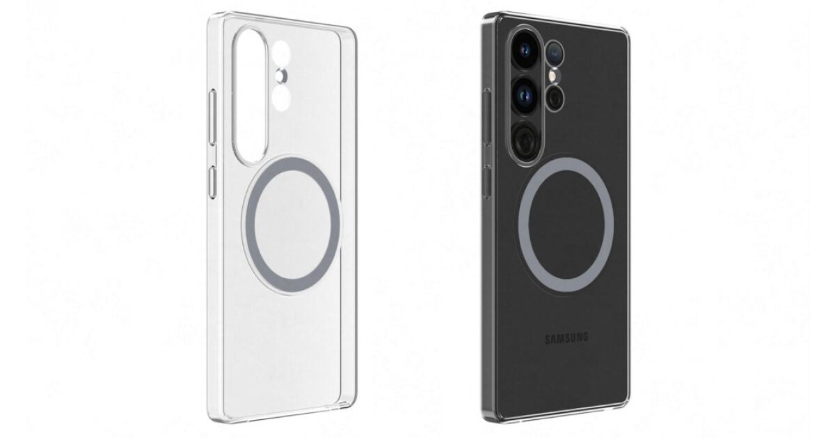 Samsung Galaxy S25 Ultra, Átlátszó, Mágneses, Gyári Mobiltelefon tok ...