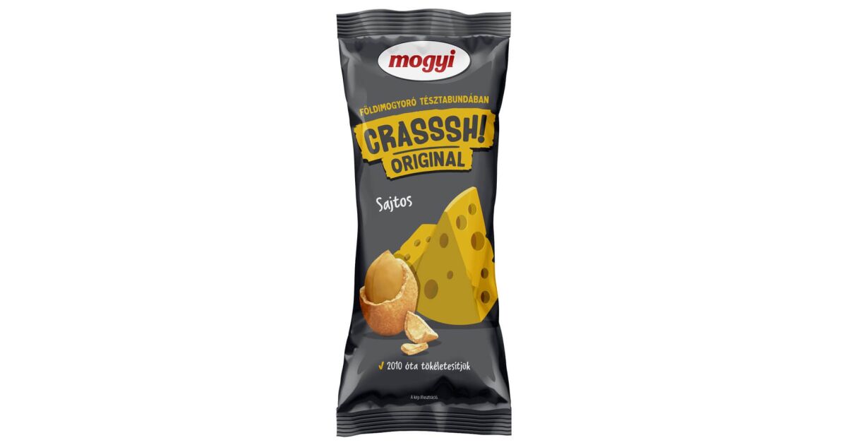 Mogyi, Mogyi Crasssh! földimogyoró tésztabundában sajtos , 60g | Pepita.hu