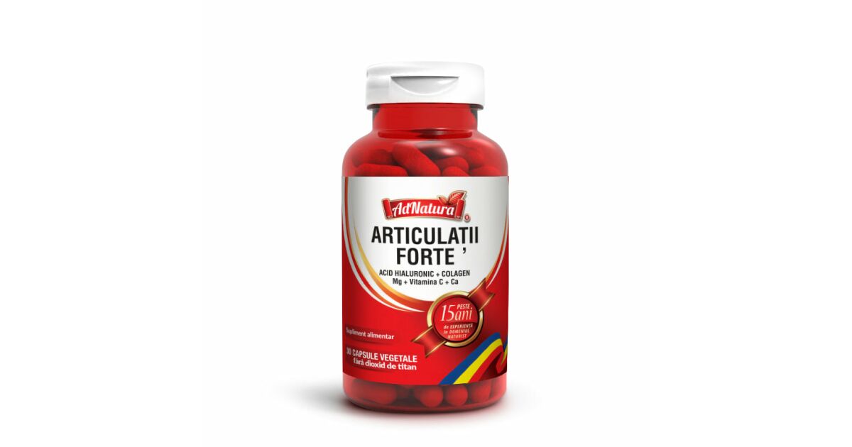 Articulatii forte – Acid hialuronic + Colagen + Mg + Vitamina C + Ca ...
