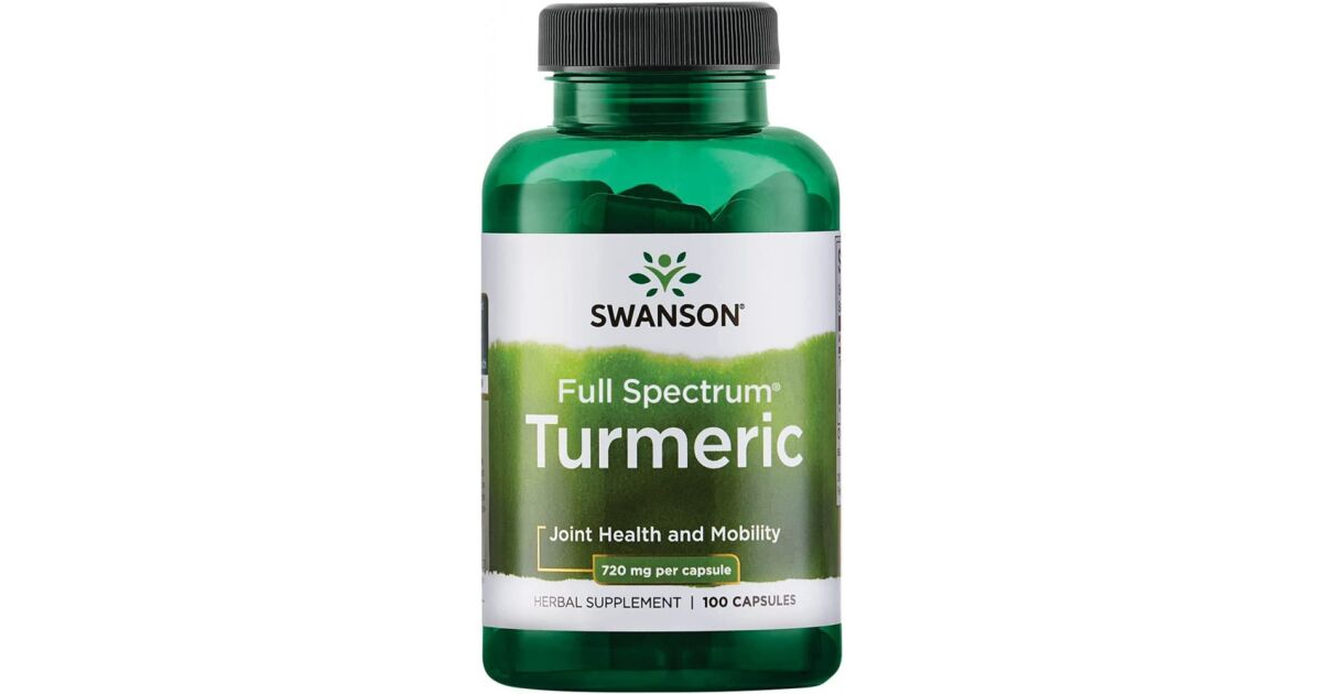 Swanson TURMERIC (Kurkuma) 720mg 100 kapszula | Pepita.hu