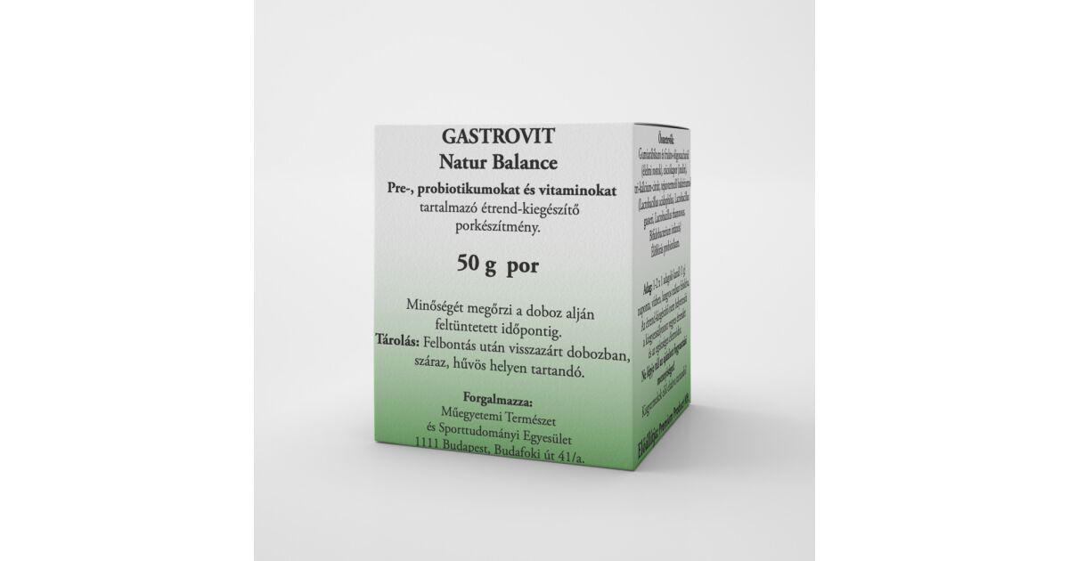 Gastrovit natur balance pre- és probiotikumot tartalmazó étrend ...