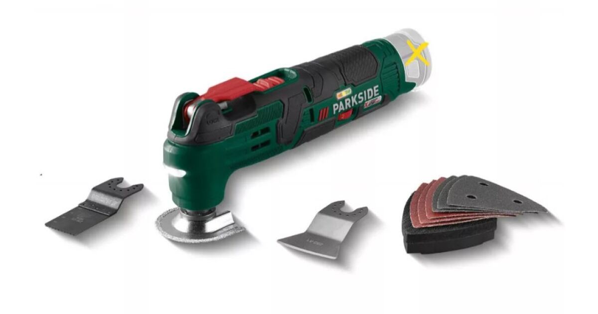 Parkside PAMFW 12 E4 Akku-Multitool, 4 in 1 (ohne Akku und Ladegerät ...
