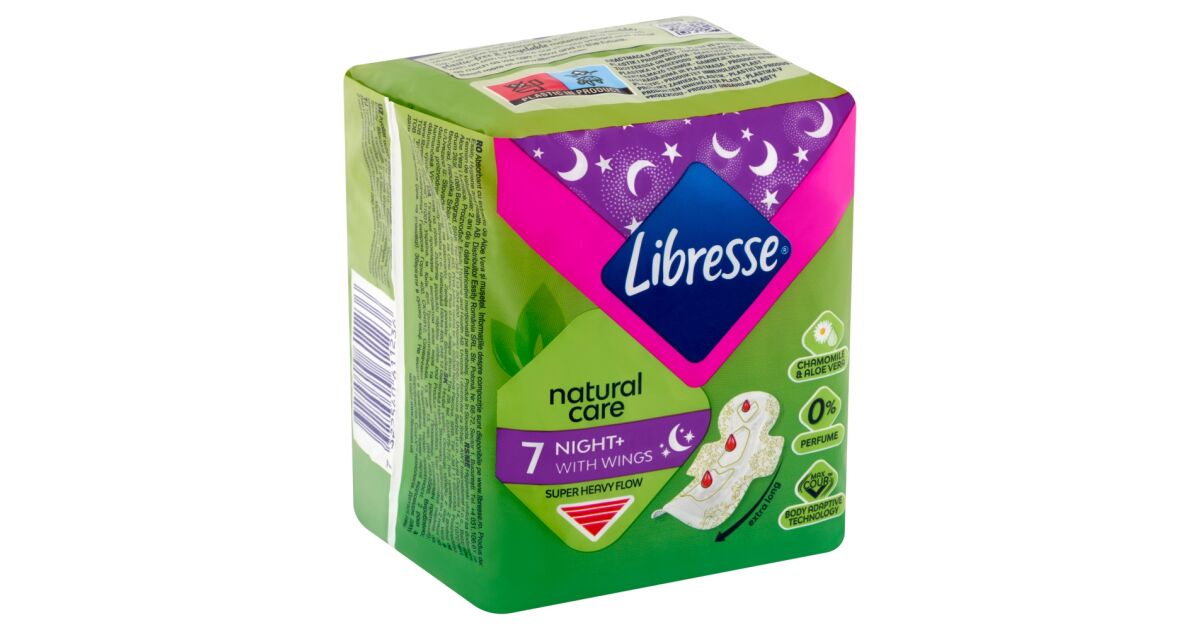 Libresse Natural Care Night+ podpaska higieniczna na noc ze ...
