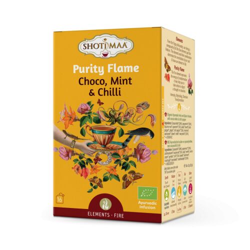 Ceai cu Cacao, Menta si Chilli Purity Flame Elements Ecologic/Bio 16dz ...
