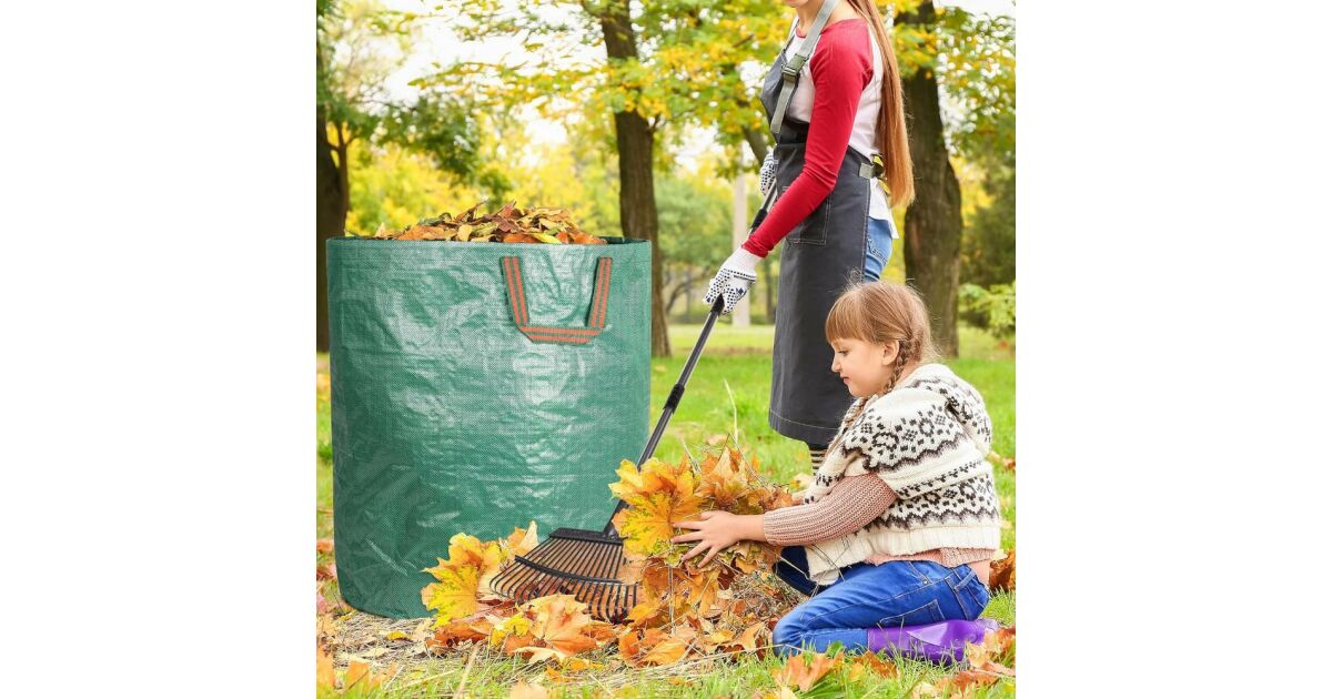 Set 3 Cosuri pentru Gradina, cu Manere Transport, Pliabil, Reutilizabil ...