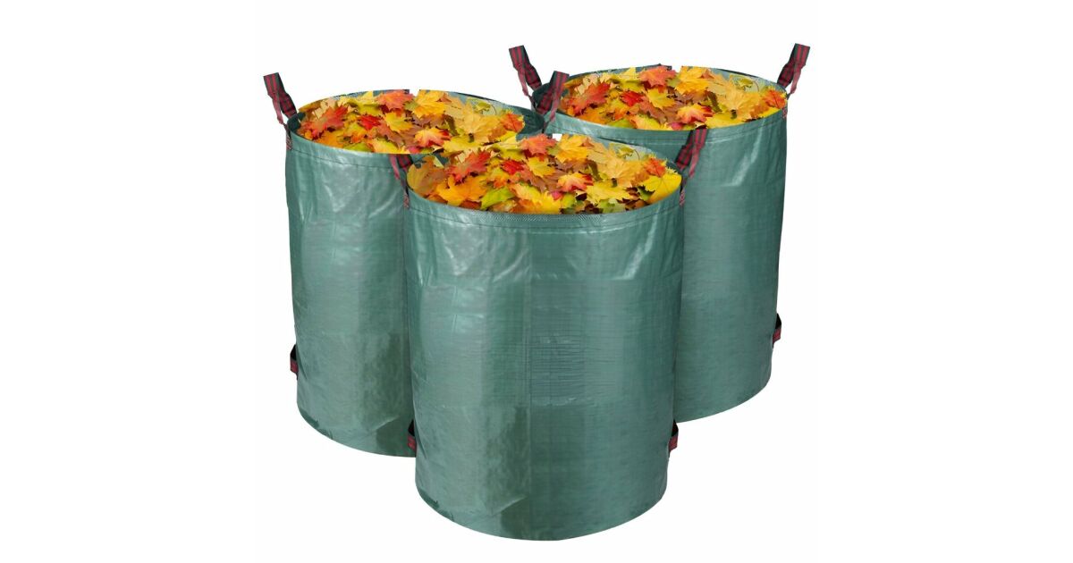 Set 3 Cosuri pentru Gradina, cu Manere Transport, Pliabil, Reutilizabil ...