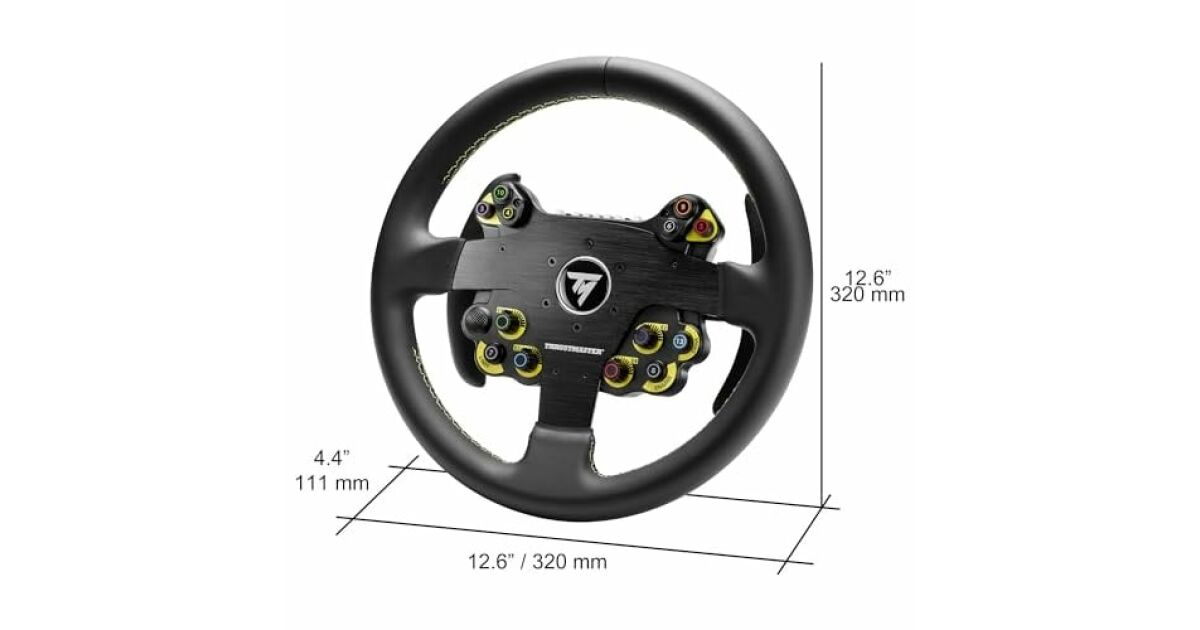 Thrustmaster EVO Racing 32R Volan din piele, rotund, acoperit cu piele ...