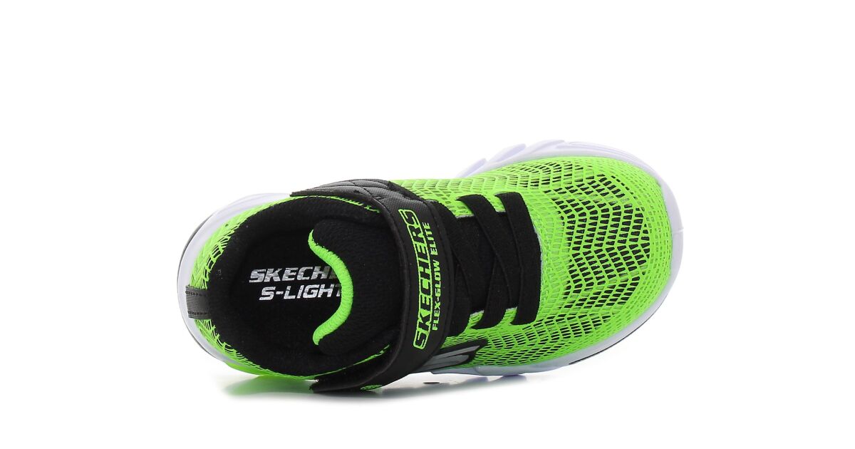 Skechers Flex - Glow Elite - Vorlo villogó zöld baba cipő Méret:22 ...