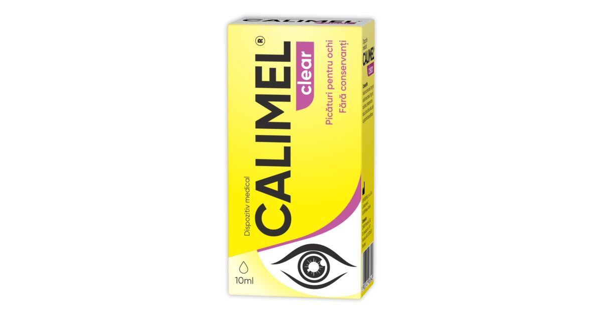 Picaturi pentru ochi Calimel Clear, 10ml, Zdrovit | Pepita.com