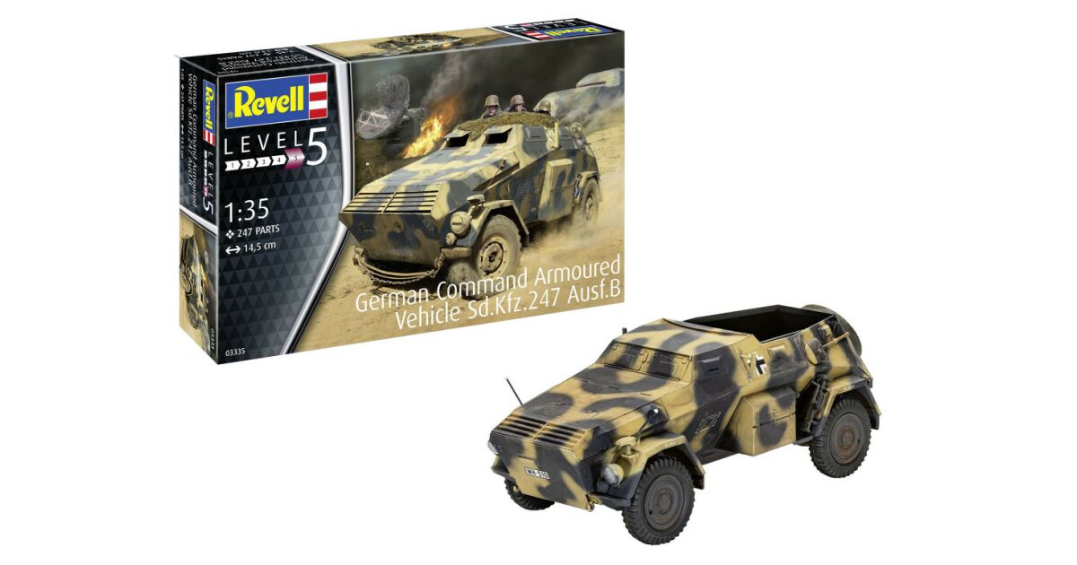 Revell German Command Armoured Vehicle Sd.Kfz.247 Ausf.B 1:35 makett ...