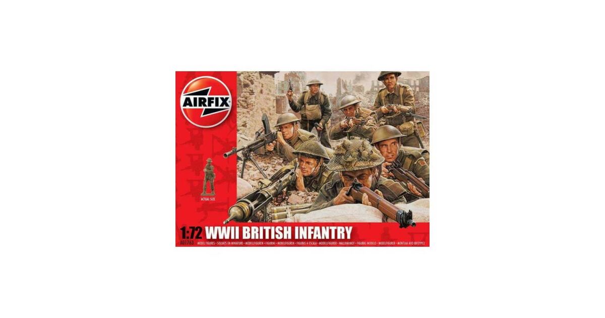 Airfix - WWII British Infantry Northern Europe (1944-1945) 1:72 (A01763 ...