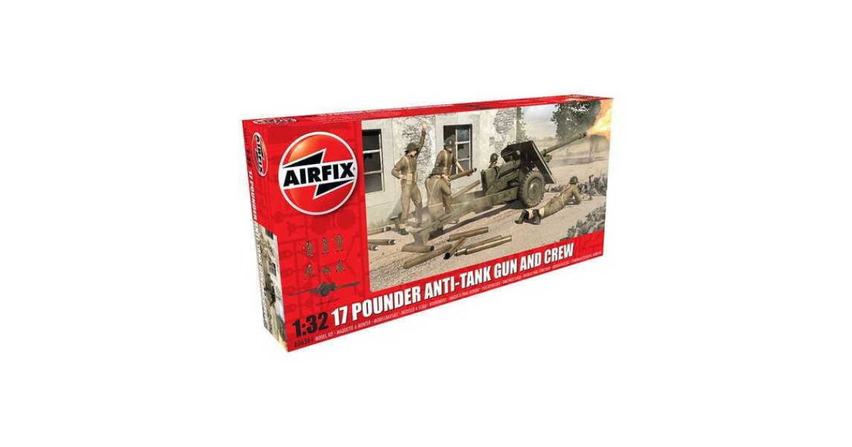 Airfix - 17 Pounder Anti-Tank Gun And Crew 1:32 (A06361) | Pepita.hu
