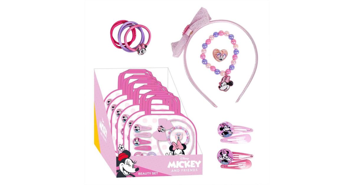 Set de accesorii de păr Disney Minnie On-the-Go | Pepita.com
