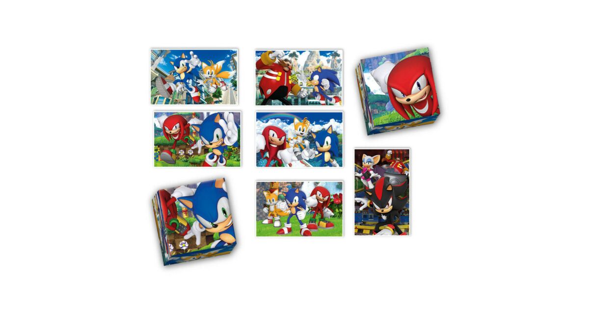 Sonic a sündisznó Characters 4 az 1-ben játékgyűjtemény Clementoni ...
