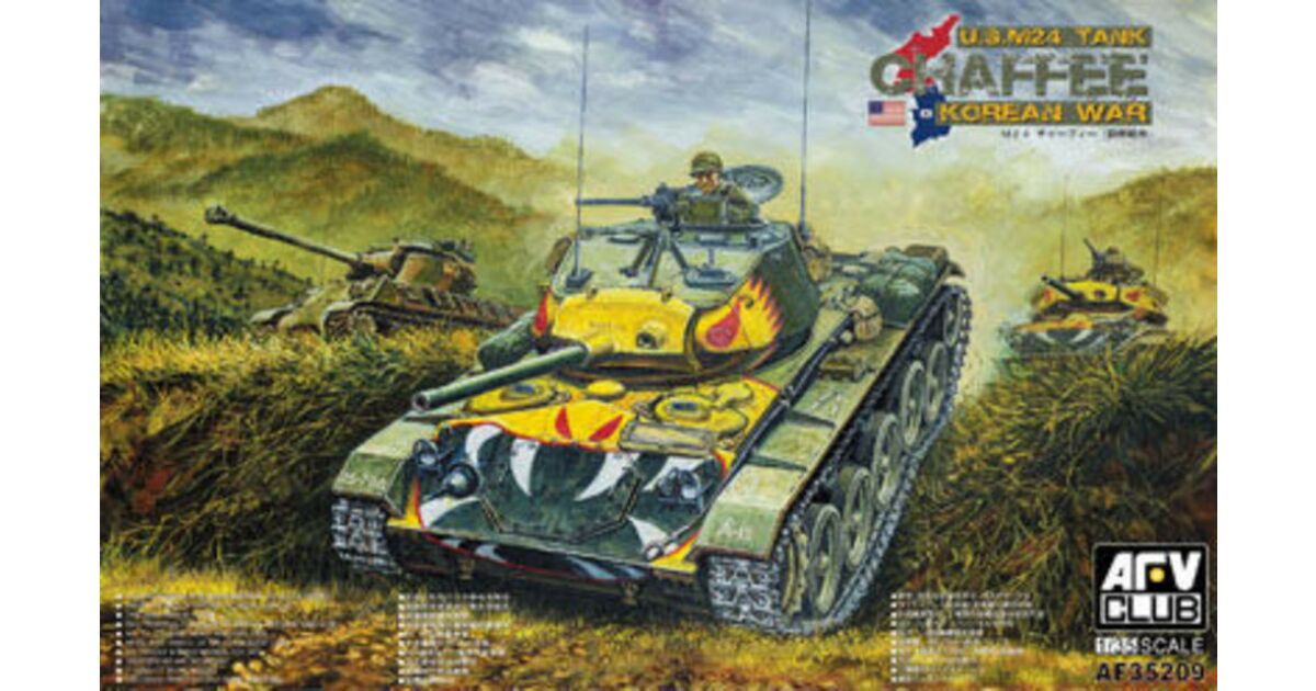 AFV-Club M24 Chafee tank Korea war vision 1:35 (AF35209) | Pepita.com