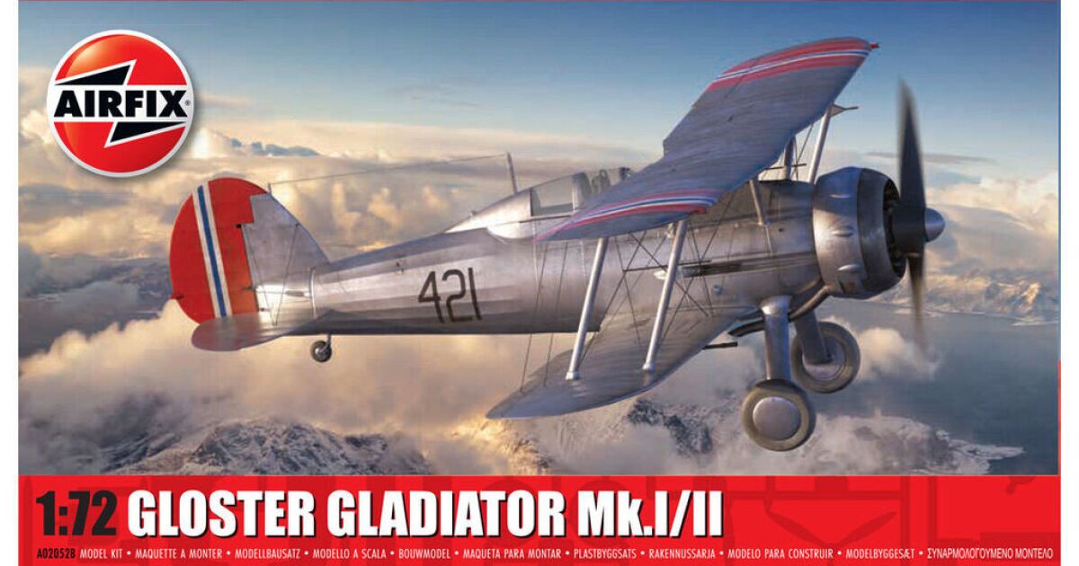 Airfix Gloster Gladiator Mk.I/Mk.II 1:72 (A02052B) | Pepita.com
