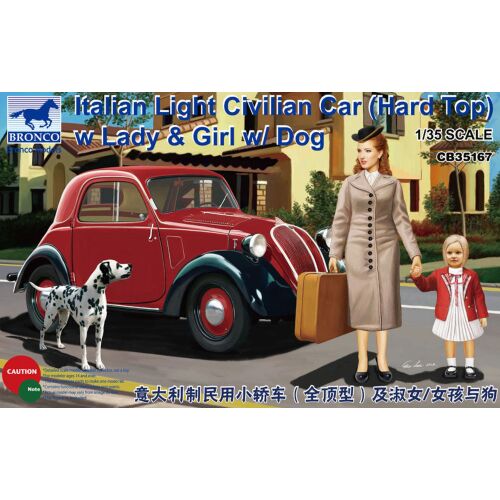 Bronco Italian Light Civilian Car (Hard Top) w/Lady & Girl 1:35 ...