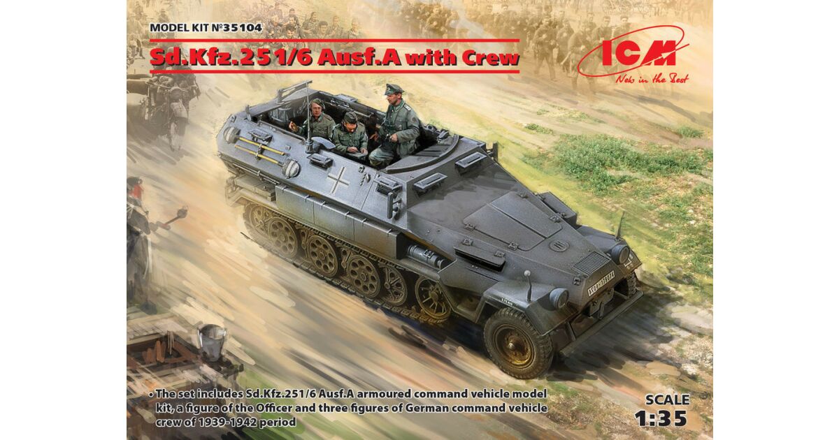 ICM Sd.Kfz.251/6 Ausf.A with Crew, Limited 1:35 (35104) | Pepita.hu