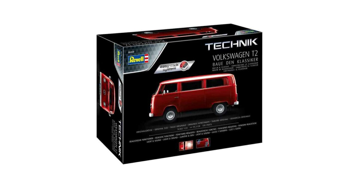 Revell Volkswagen T2 - Technik - Easy Click System 1:24 (00459 ...