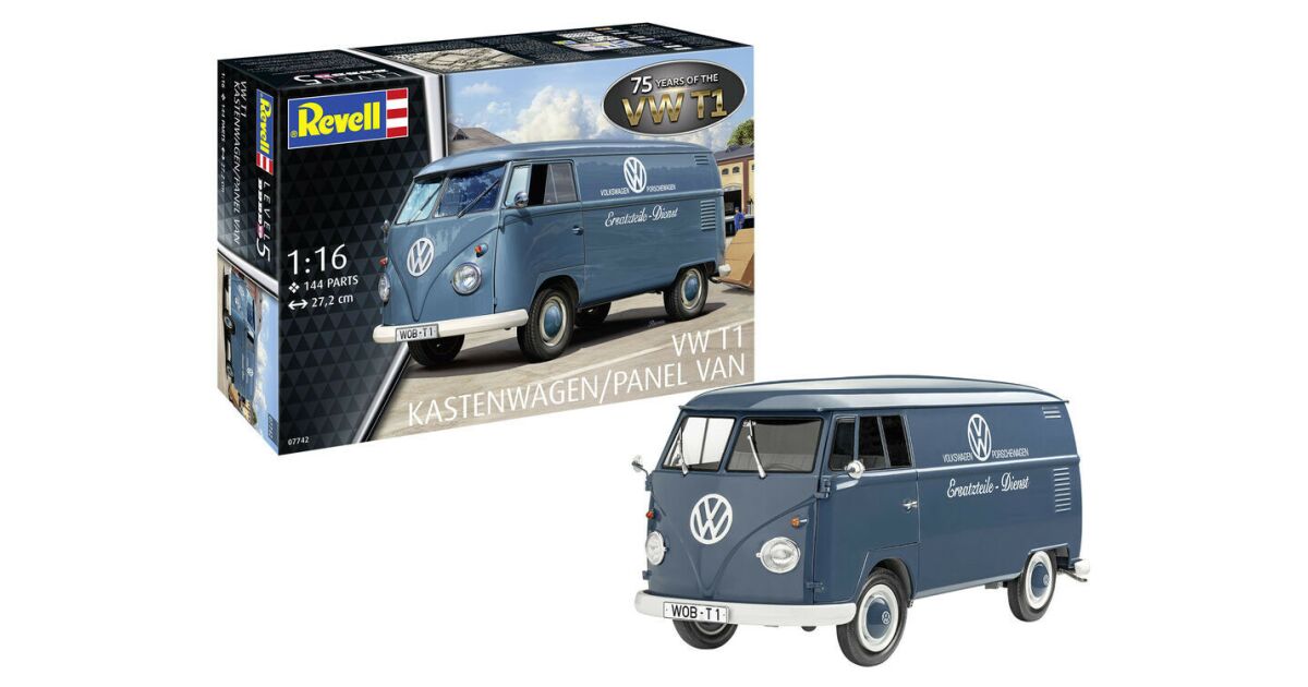 Revell VW T1 Panel Van - 75 Years of the VW T1 1:16 (07742) | Pepita.hu