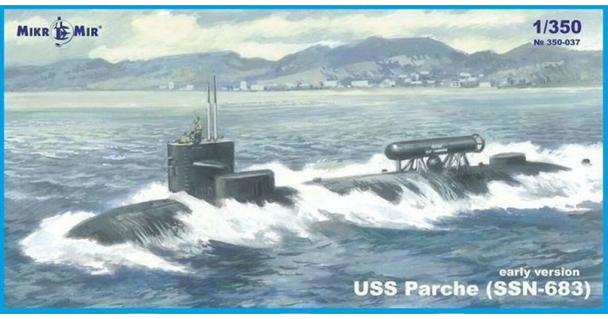 Micro Mir AMP SSN-683 Parche (early version) submarine 1:350 (MM350-037 ...