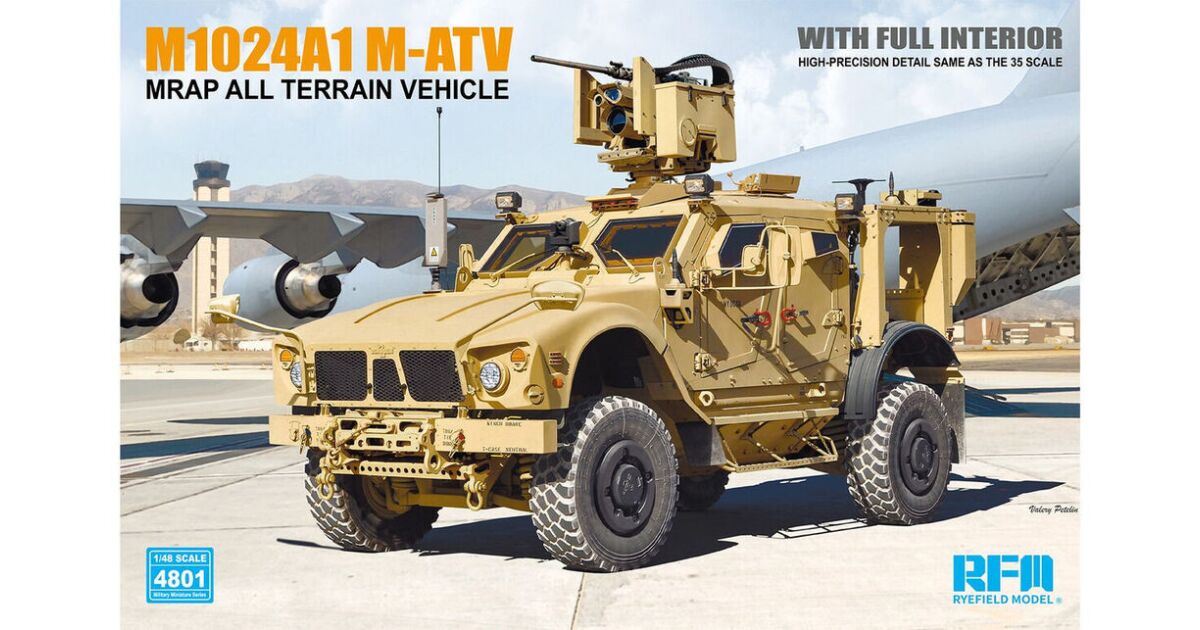 Rye Field Model M1240A1 M-ATV MRAP All Terrain Vehicle 1:48 (4801 ...
