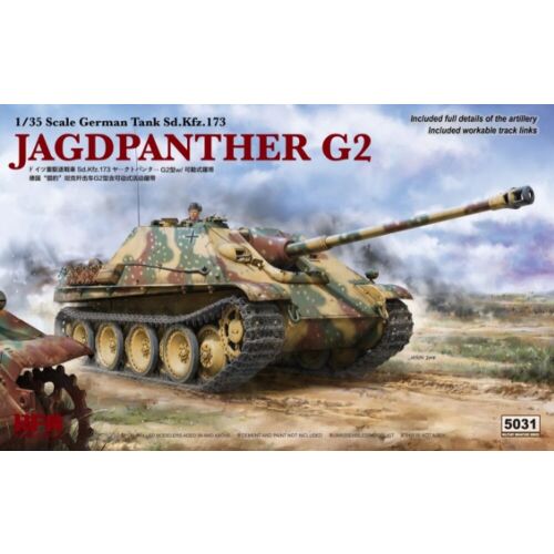 Rye Field Model JAGDPANTHER G2 W/ WORKABLE TRACK LINKS & RM-5005 ...