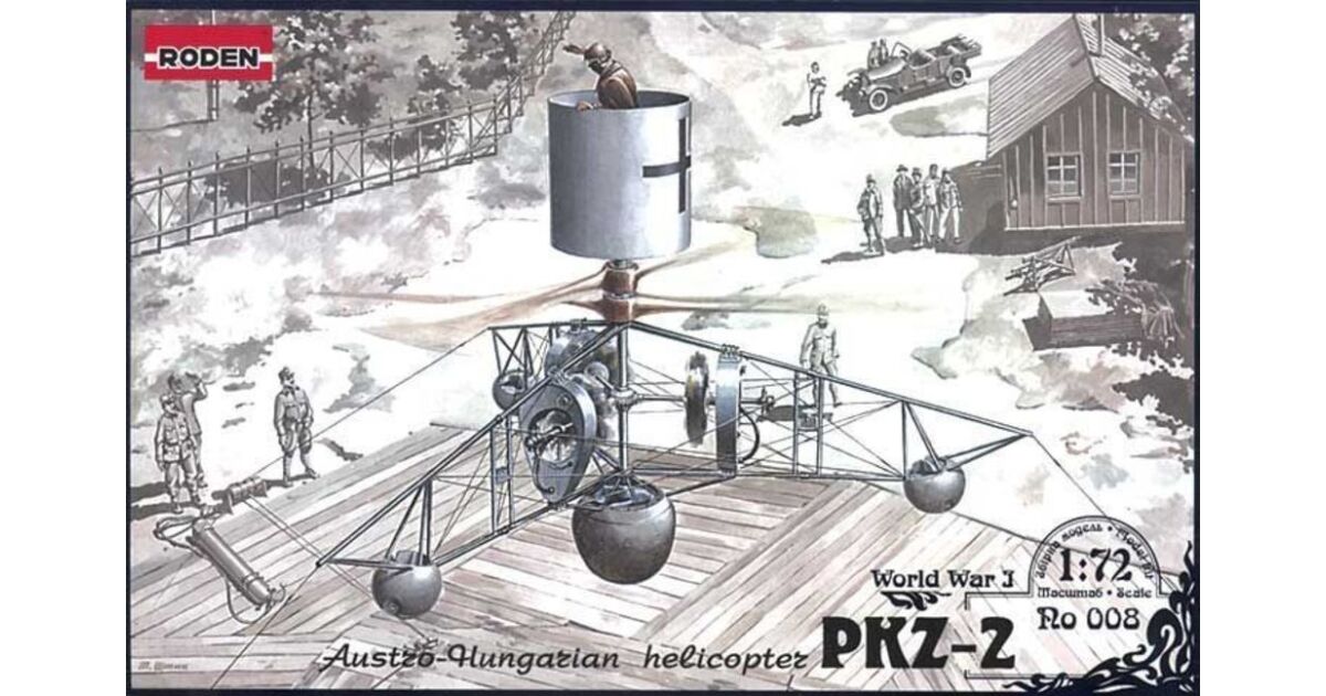 Roden PKZ-2 Austro-Hungarian Helicopter World War 1 1:72 (008) | Pepita.com