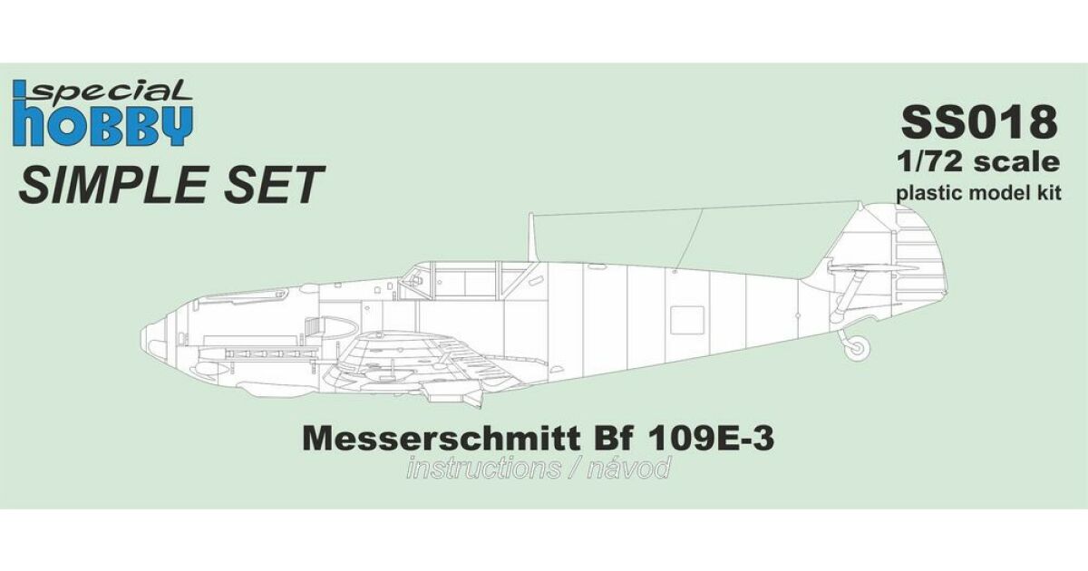 Special Hobby Messerschmitt Bf 109E-3 / Simple Set 1:72 (100-SS018) | Pepita.com