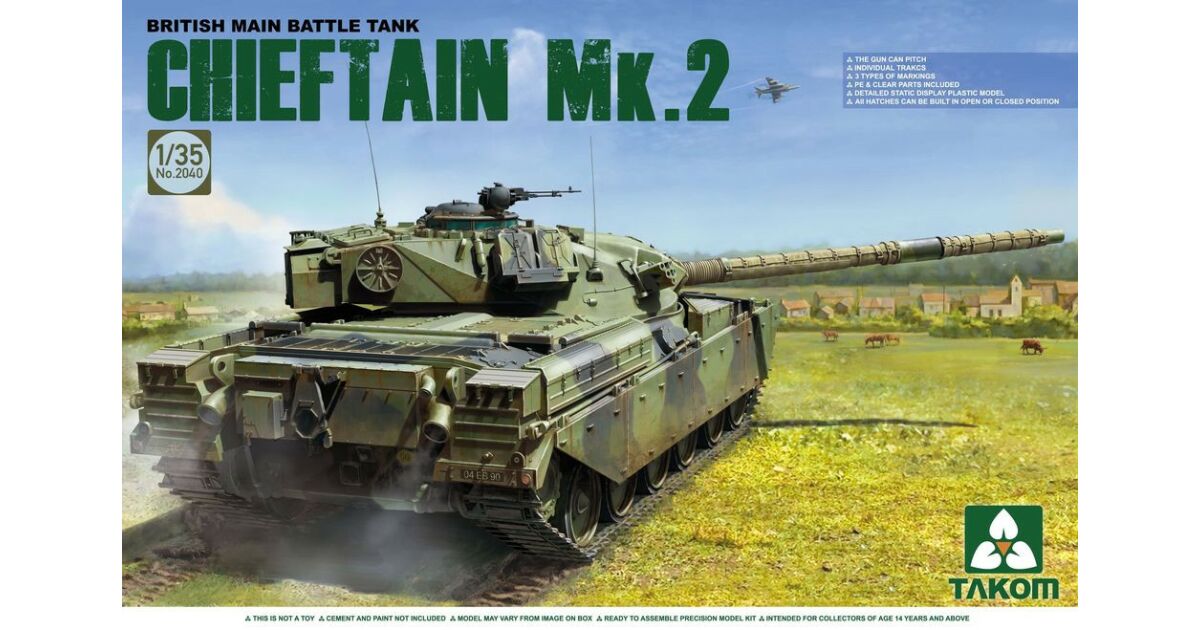 Takom British main Battle Tank Chieftain Mk.2 1:35 (TAK2040) | Pepita.com
