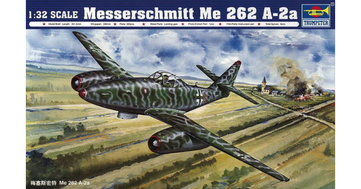 Trumpeter Messerschmitt Me 262 A-2a 1:32 (02236) | Pepita.hu