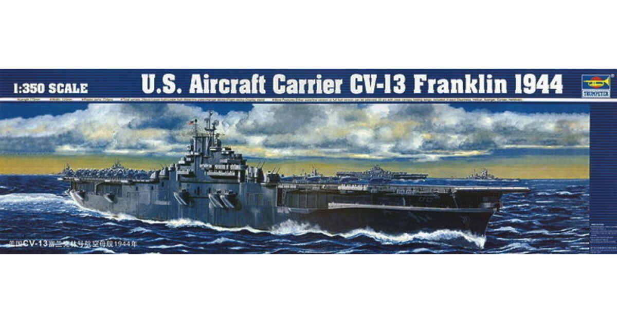 Trumpeter U.S. Aircraft Carrier CV-13 Franklin 1944 1:350 (05604 ...