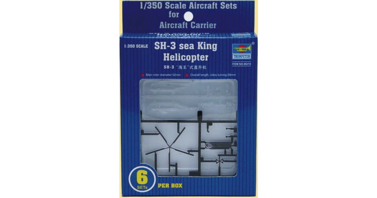Trumpeter Sikorsky SH-3H Sea King Helicopter 1:350 (06214) | Pepita.com