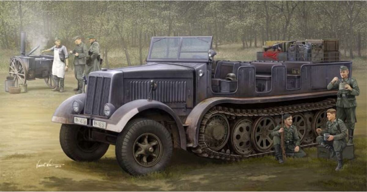 Trumpeter Sd.Kfz.8(DB9)Half-Track Artillery Tractor 1:35 (09538 ...