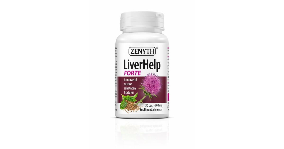 LiverHelp Forte, 30 capsule, hepatita, ficat gras sau obosit, ciroza ...