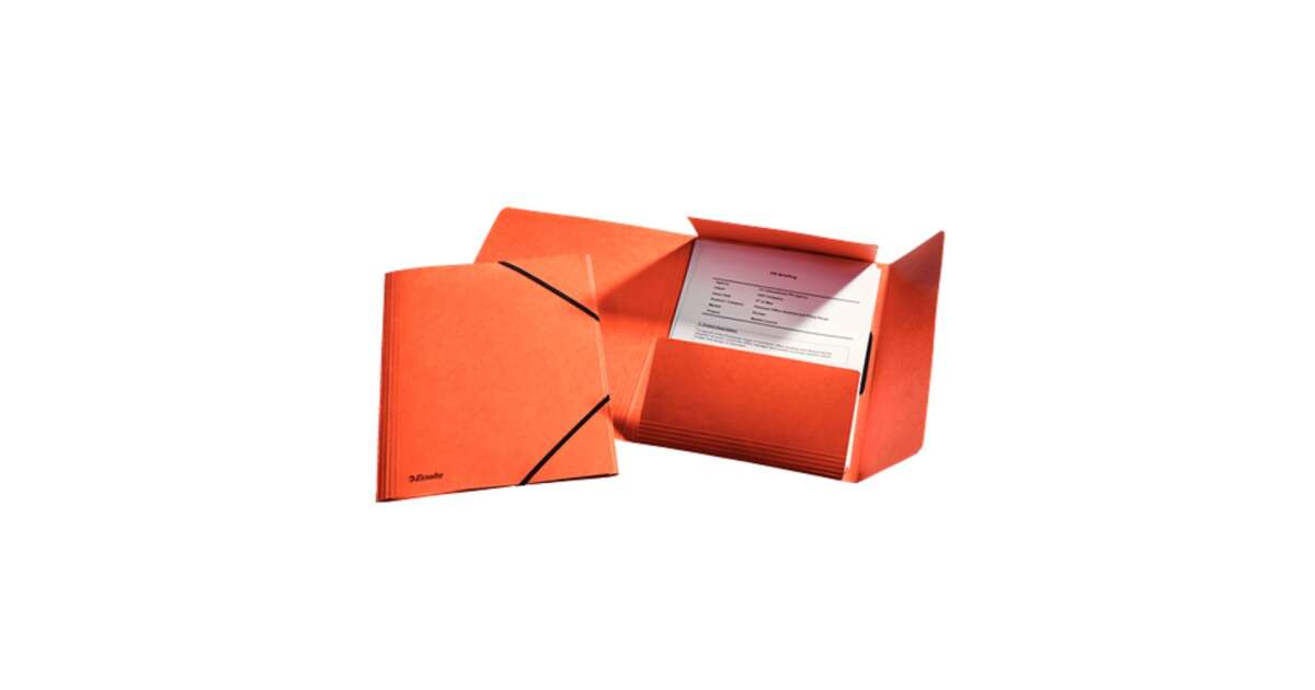 Rubber folder a4, chipboard, 15mm, esselte rainbow orange | Pepita.com