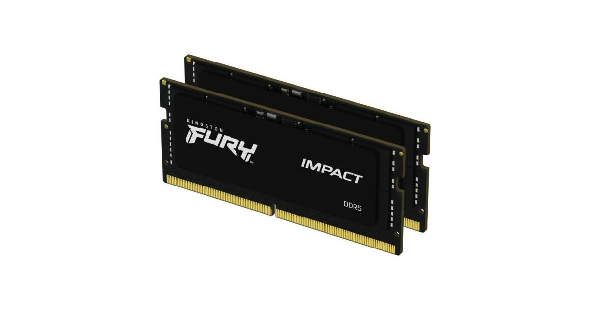 Kingston Fury Impact RAM, SODIMM, DDR5, 32GB, CL38, 4800MHz | Pepita.hu