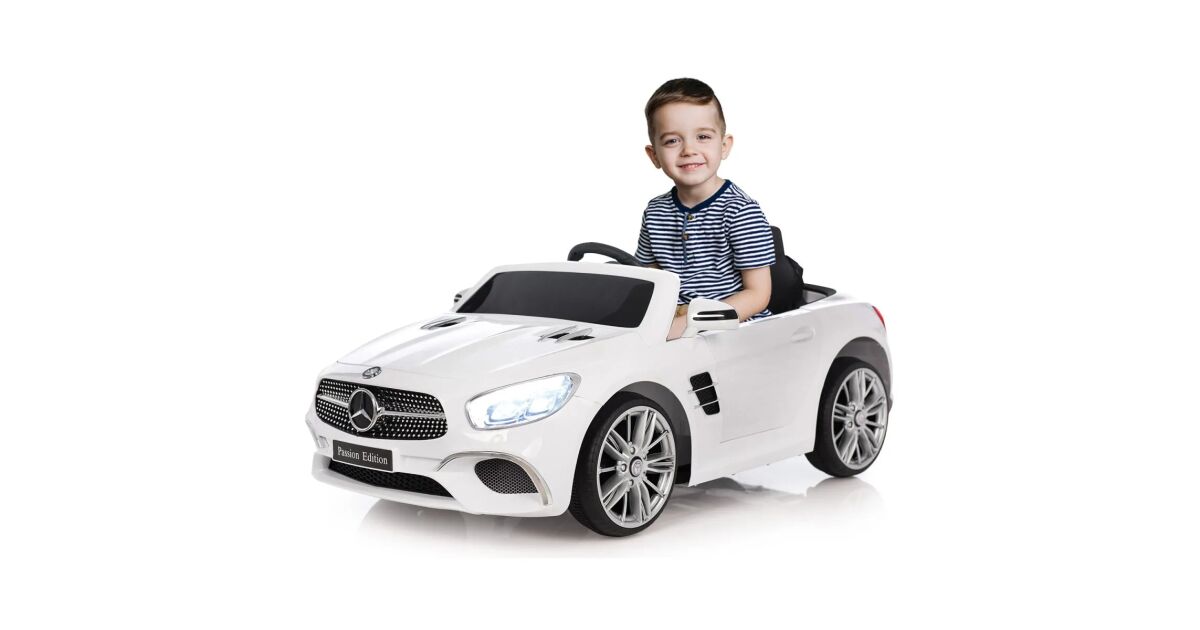 Jamara Mercedes-Benz SL Gyerek Elektromos autó LED fénnyel - Fehér ...