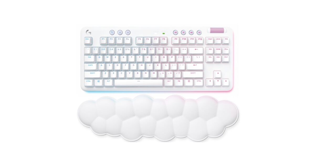 Logitech G715 UK Tactile vezeték nélküli fehér gamer billentyűzet ...