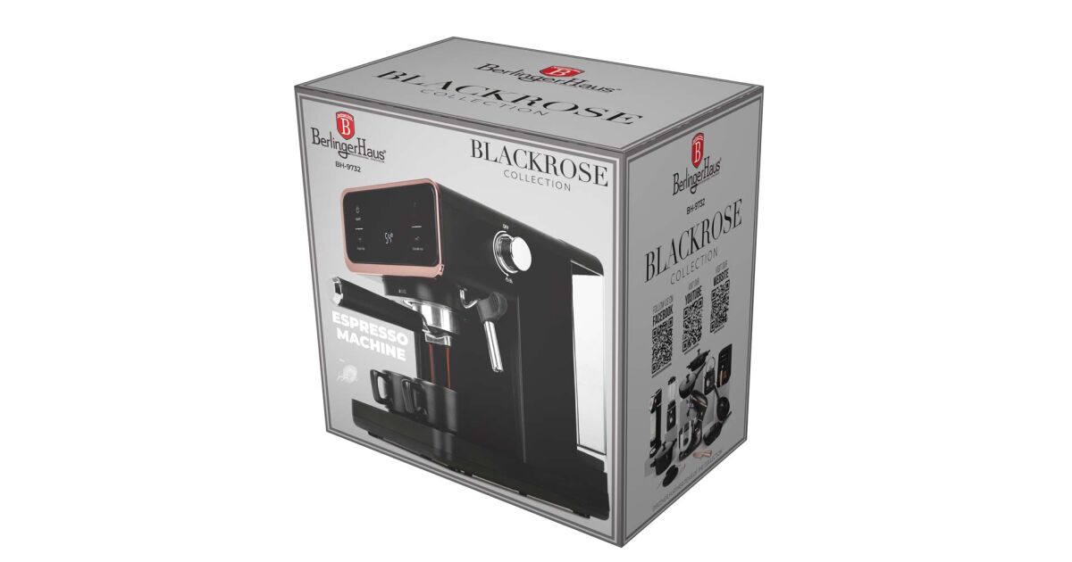 Berlinger Haus BH-9732 BlackRose Collection 3in1 digitális Espresso ...