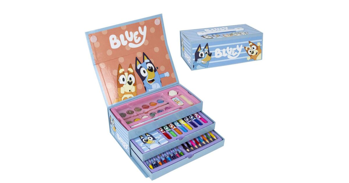 Bluey Kreatív Írószer Szett Bőröndben - 26x13cm | Pepita.hu