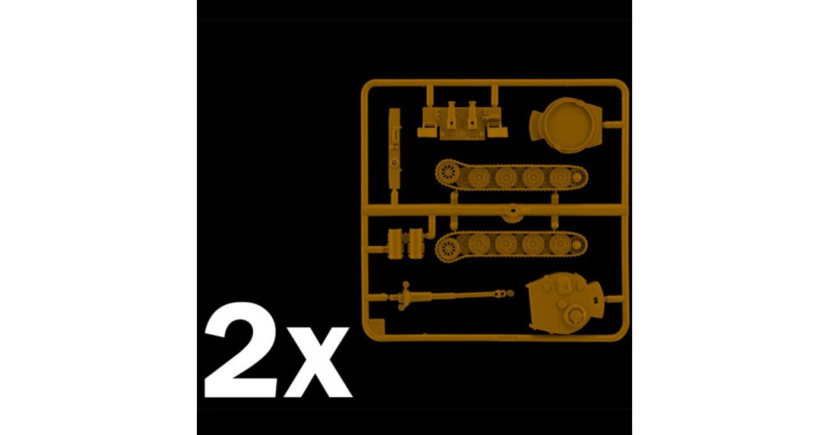 Italeri 1/72 Pz. Kpfw. VI Tiger I Ausf. E Tigris tank 2db-os makett ...