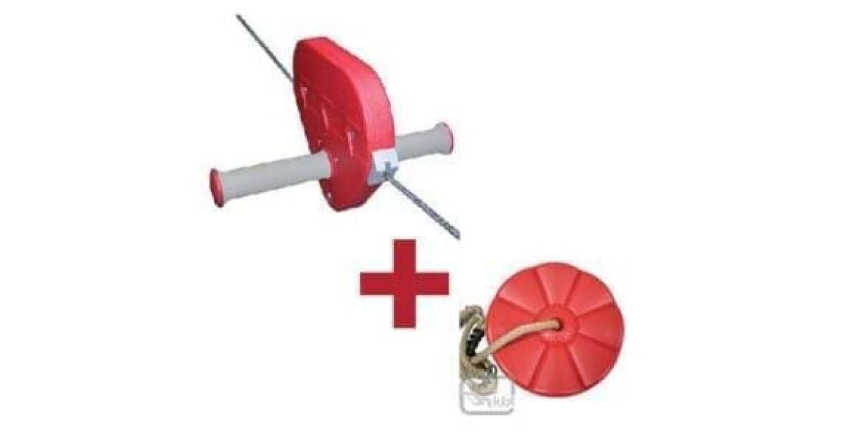 Tiroliana 'PARA rosie + Leagan Monkey Rosu pentru tiroliana | Pepita.com