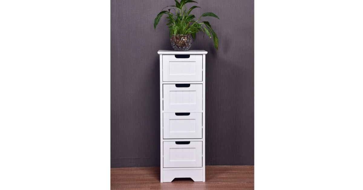 ATENE VI fehér mdf fürdőszoba szekrény | Pepita.hu