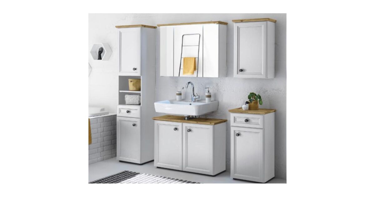 TOSKANA fehér mdf fürdőszoba alsó szekrény | Pepita.hu